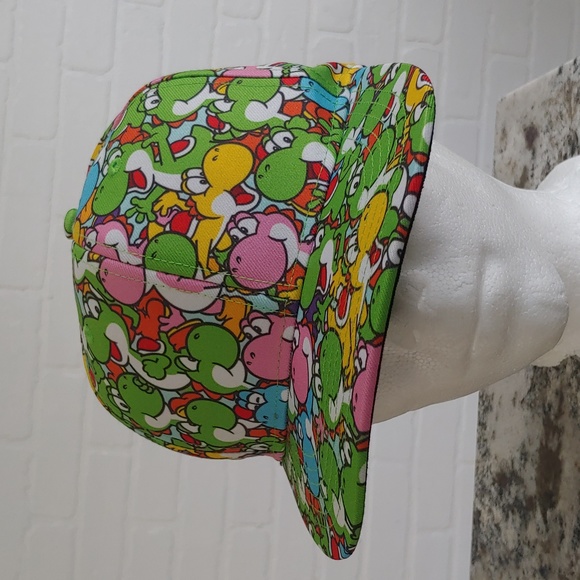 Nintendo | Accessories | Super Mario Yoshi Print Cap | Poshmark